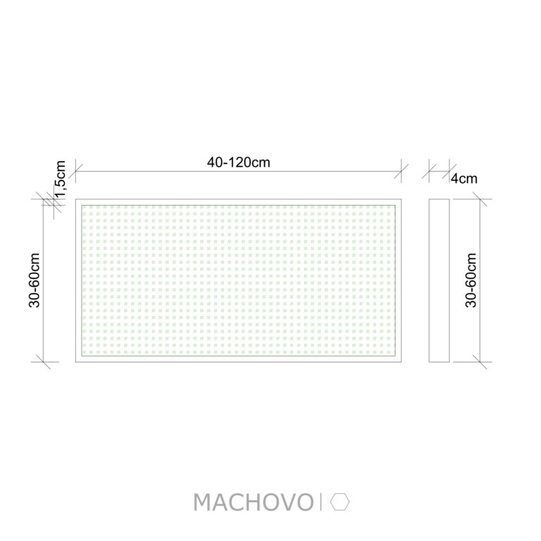 Machový obraz - obdĺžnik - kopcovitý s lišajníkom | Machovo | machový ...